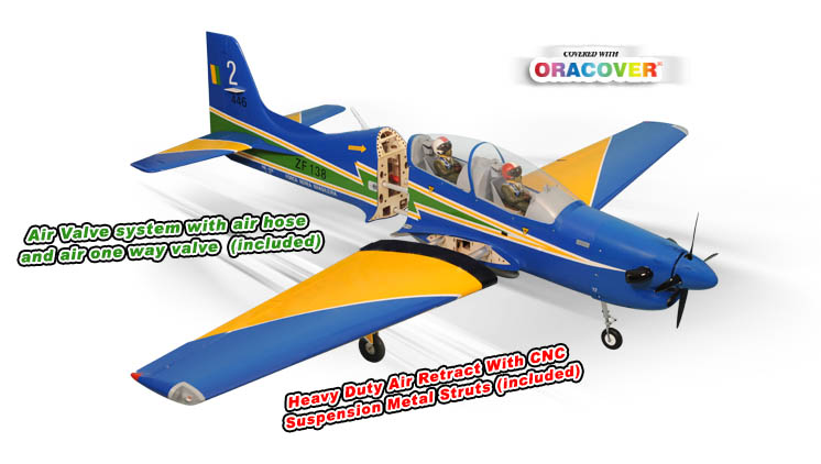 PH115 – TUCANO 60CC GP/EP SCALE 1:4 ¼ ARF | Phoenixmodel.com | Phoenixmodel | Aircraft model ...